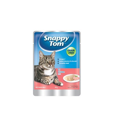 Snappy Tom with chicken - Pate gói cho mèo vị gà 85g - Happy Paws